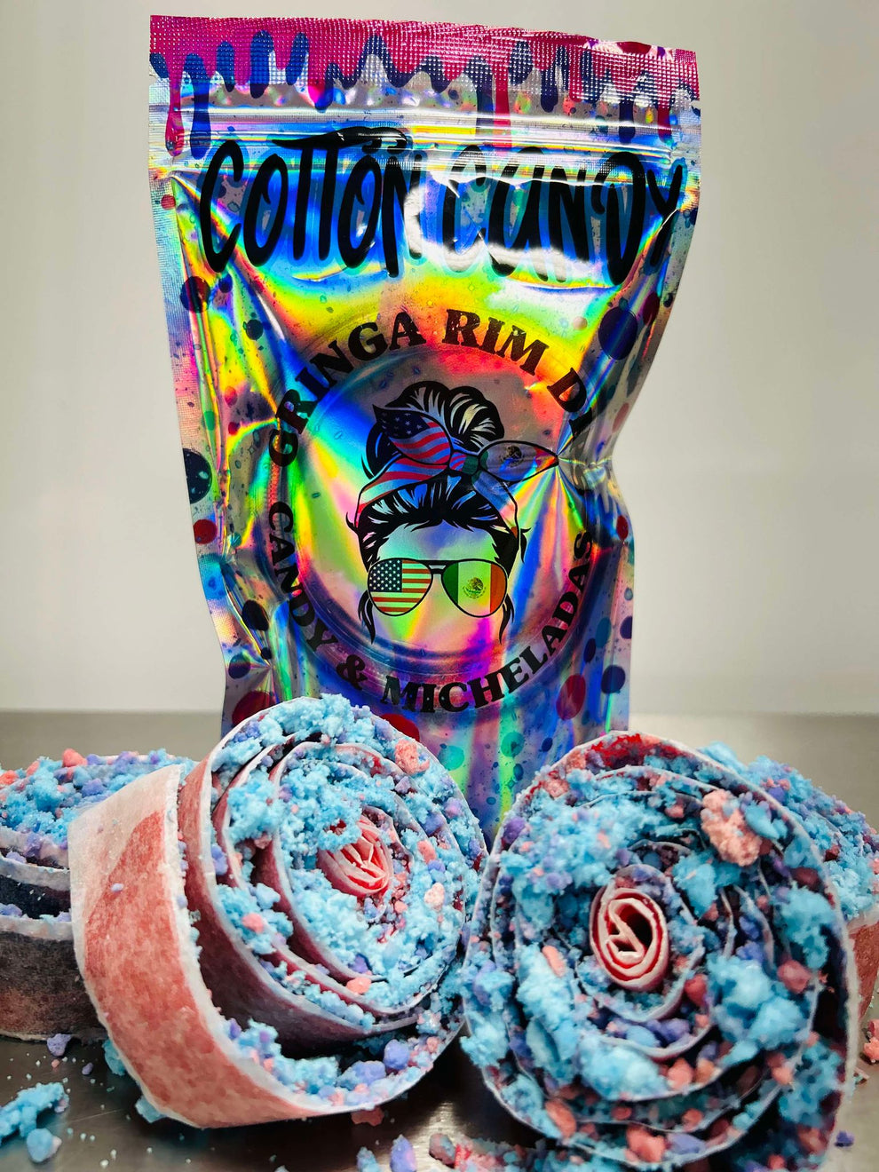 Fruity Foot Rolls | Cotton Candy Flavor – Gringas Rim Dips LLC