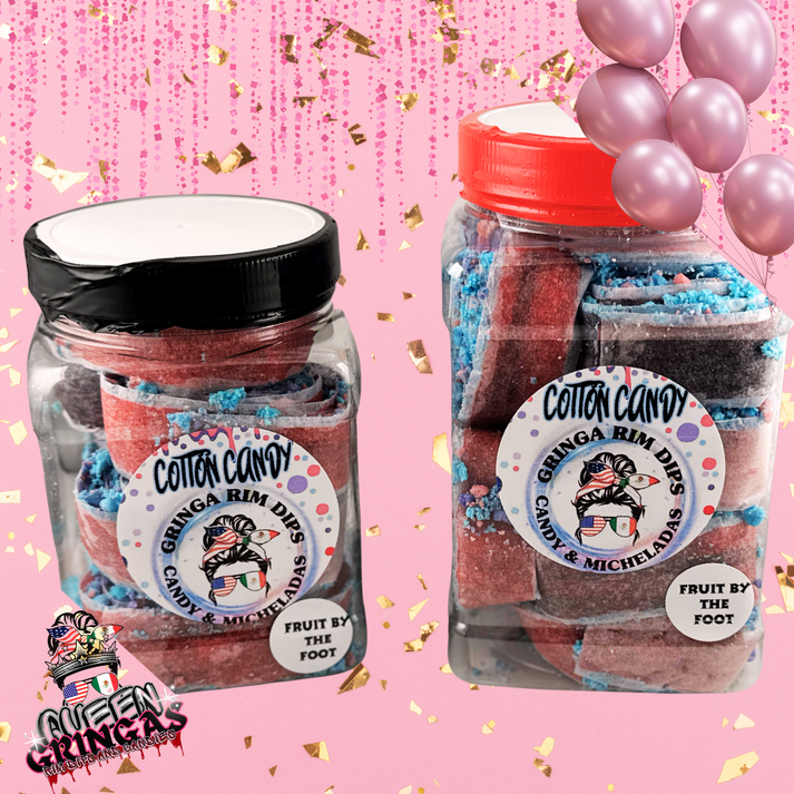 Fruity Foot Rolls | Cotton Candy Flavor – Gringas Rim Dips LLC