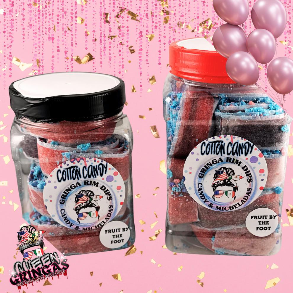Fruity Foot Rolls | Cotton Candy Flavor – Gringas Rim Dips LLC