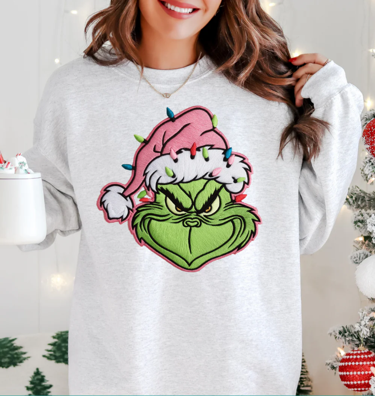 Mystery Color Christmas Lights T-shirts – Holiday Green Man Face ...