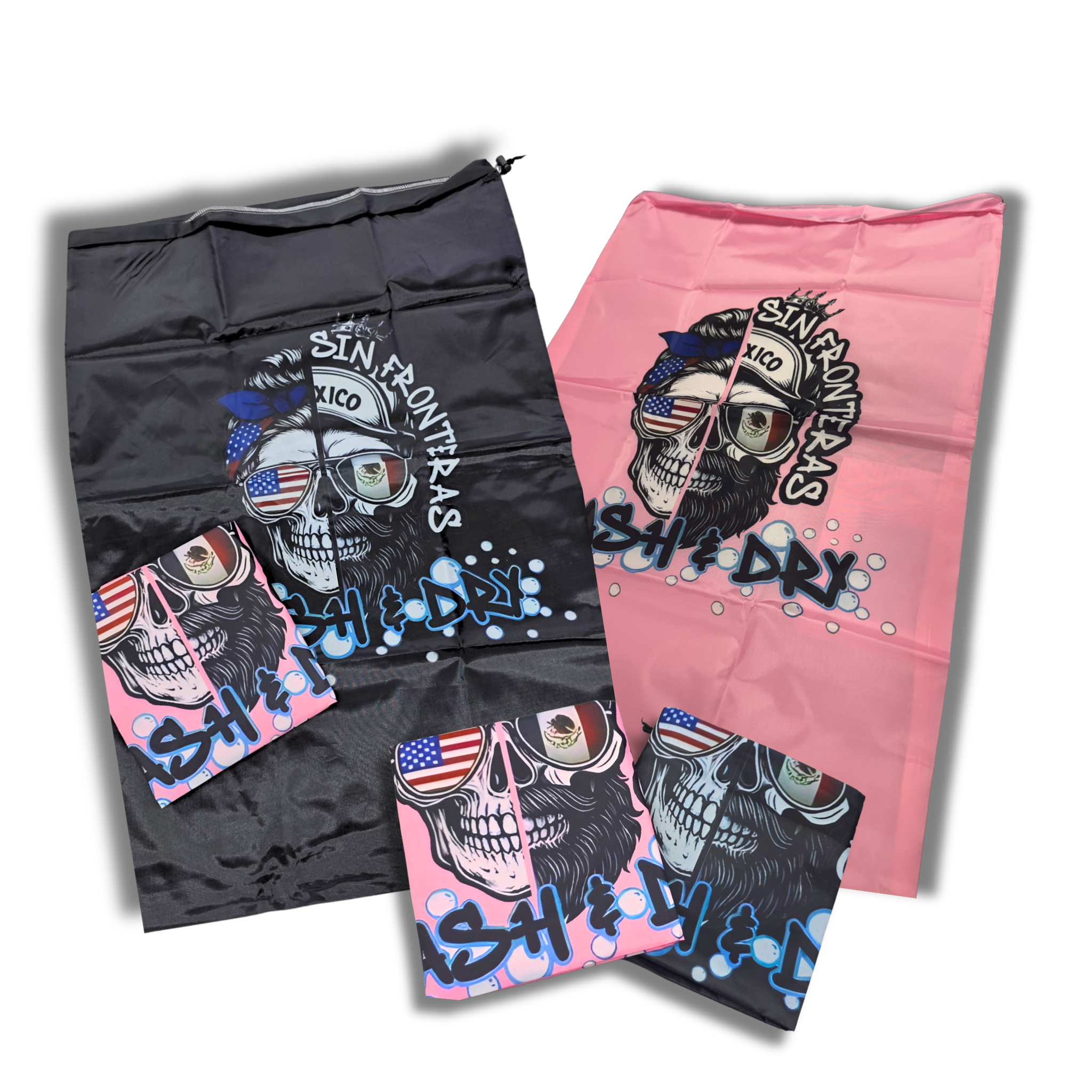 Sin Fronteras Laundry Bag • Wash & Dry • 24x36 Drawstring Bag – Gringas ...