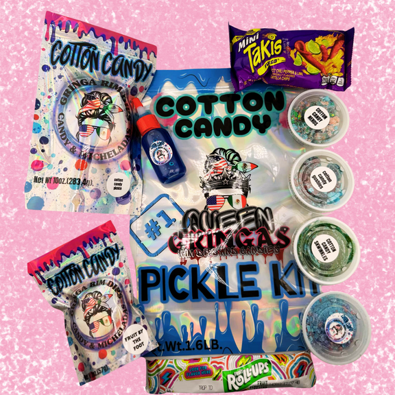 Cotton Candy Pickle Kit – Gringas Rim Dips LLC
