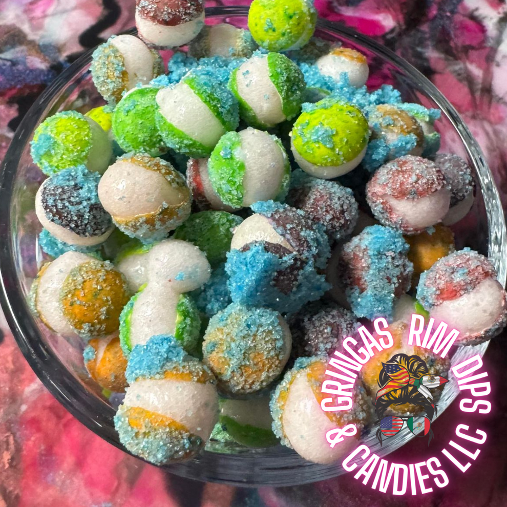 Freeze Dried Green Apple Chamoy Rings - Chamoy Candies – Gringas Rim Dips LLC